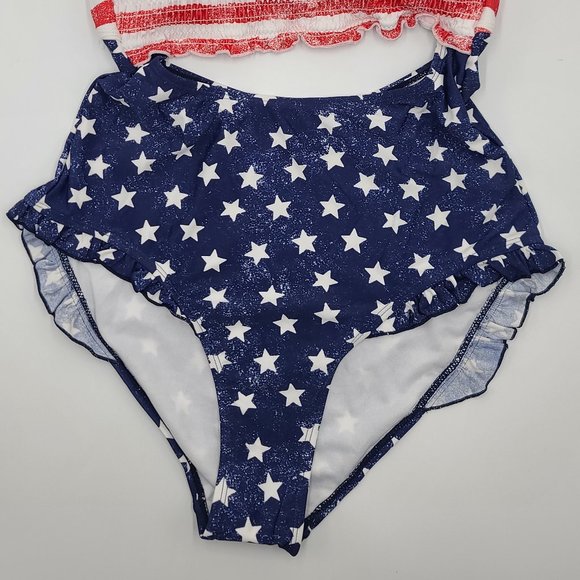 Hot Water | Swim | Nwt Usa American Flag Monokini Cut Out Swimsuit L ...